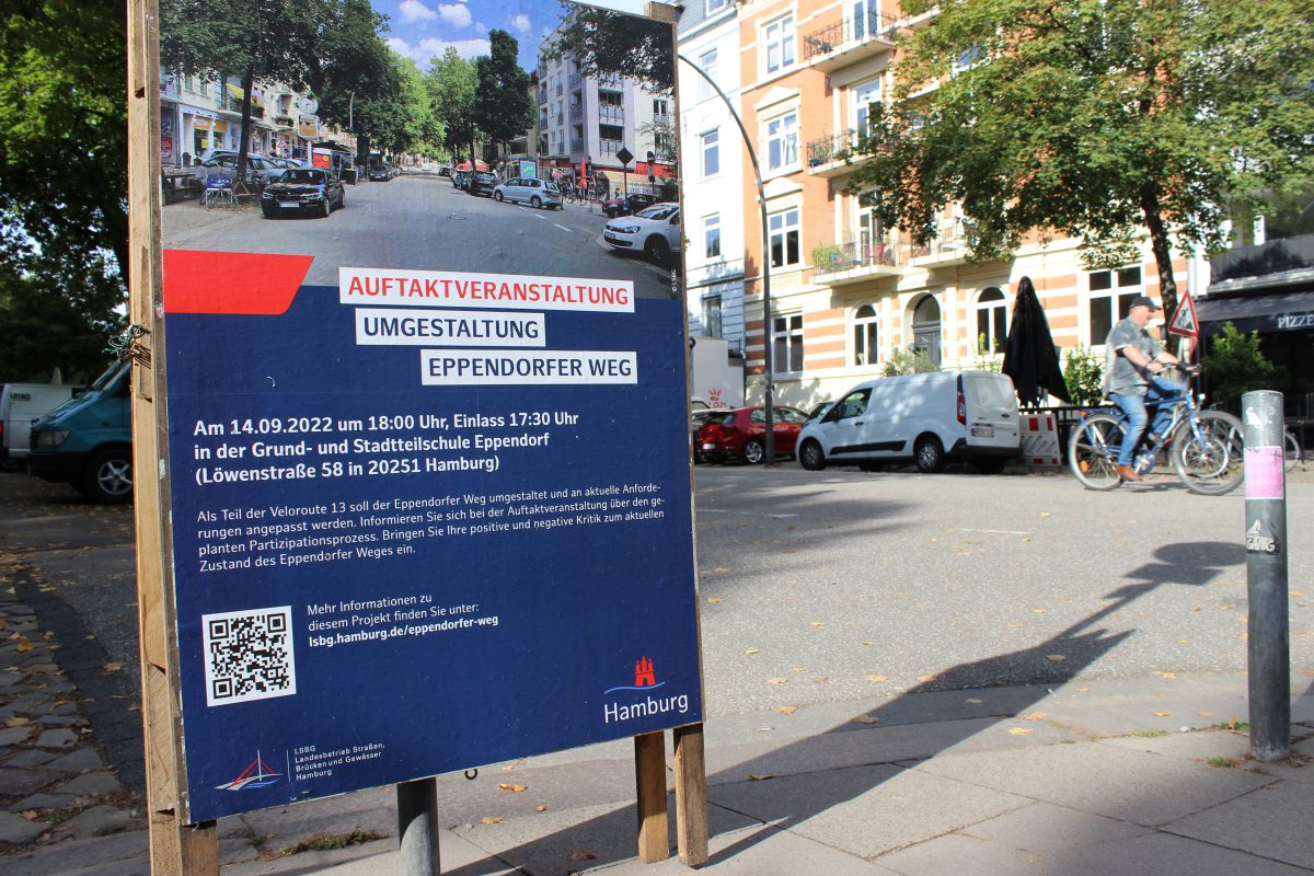 Eppendorfer Weg wird umgestaltet - Bürgerbeteiligung startet