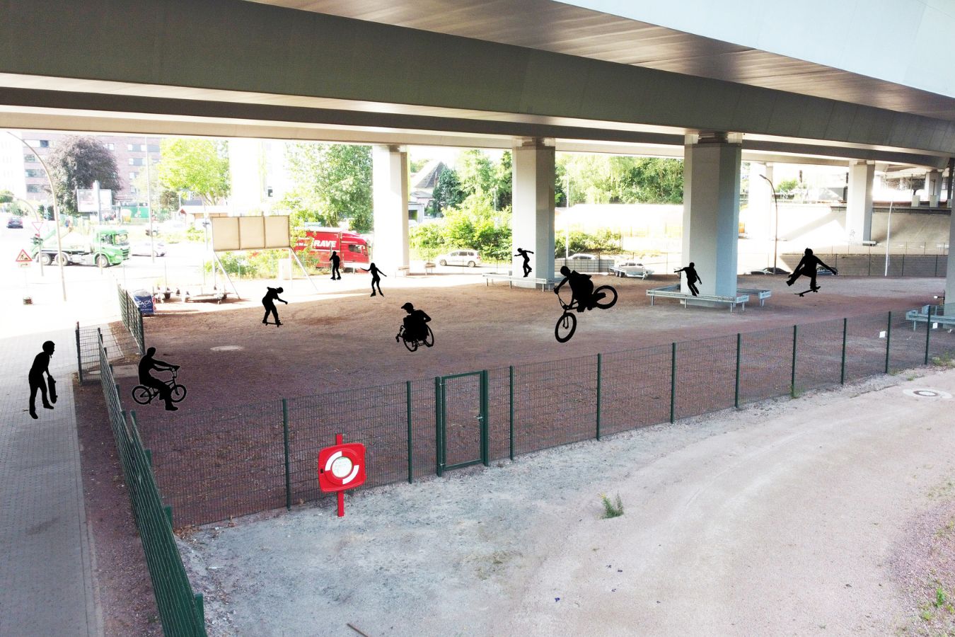 Hamburg Eimsbuettel_skatepark-skateanalge-skaten-stellingen ...